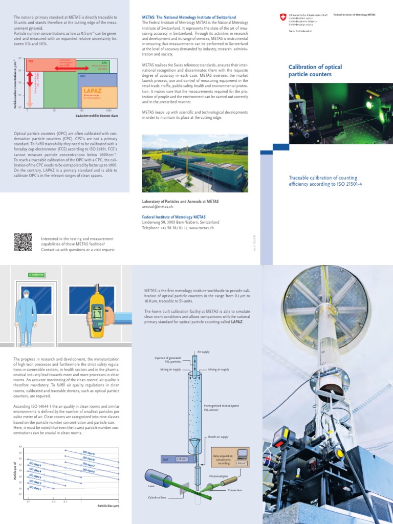 Lapaz: Calibration of Optical Particle Counters | PDF | Metrology ...
