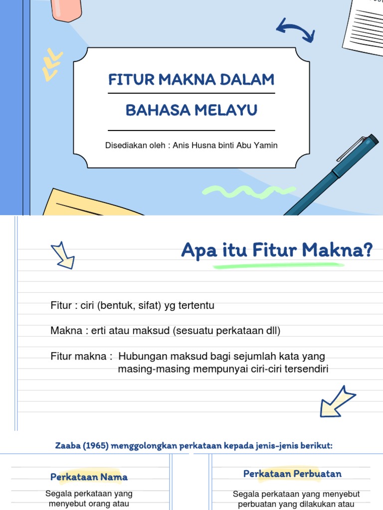 Fitur Makna Dalam Bahasa Melayu Pdf