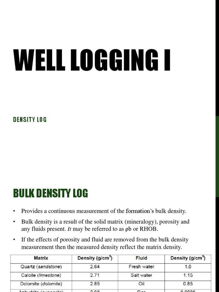 Density Log PDF | Download Free PDF | Gamma Ray | Attenuation