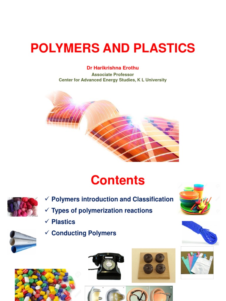 Polymers PDF | PDF | Polymerization | Polymers