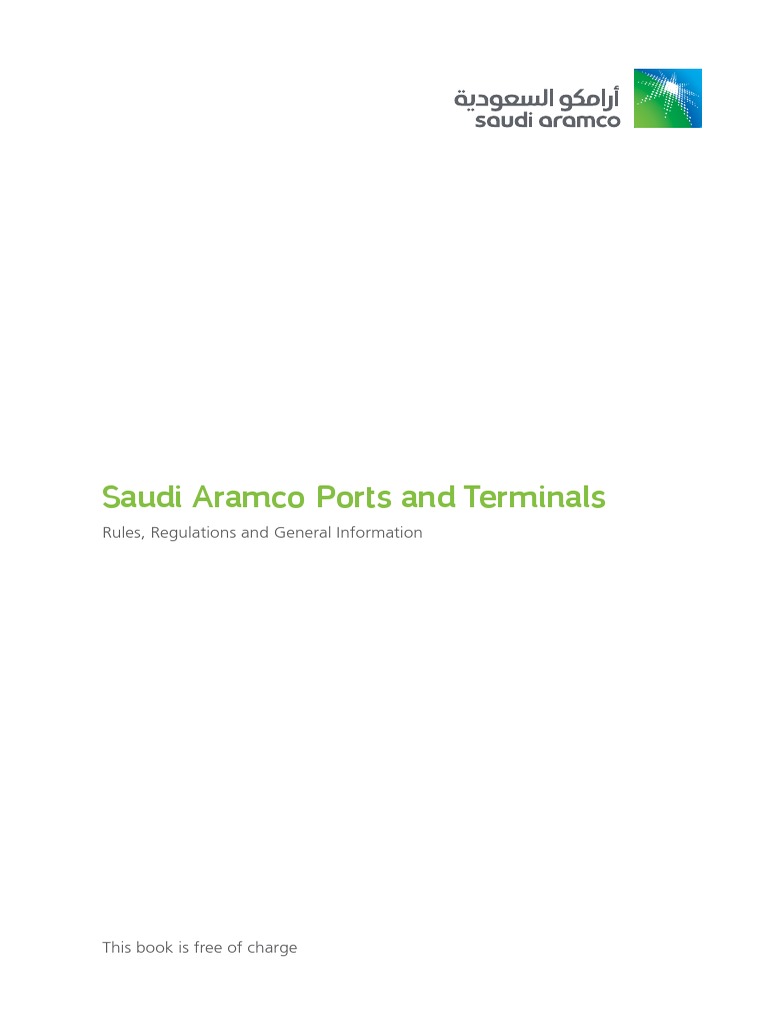 Saudi Aramco Port and Terminal Booklet 2020 PDF | PDF | Indemnity | Ships