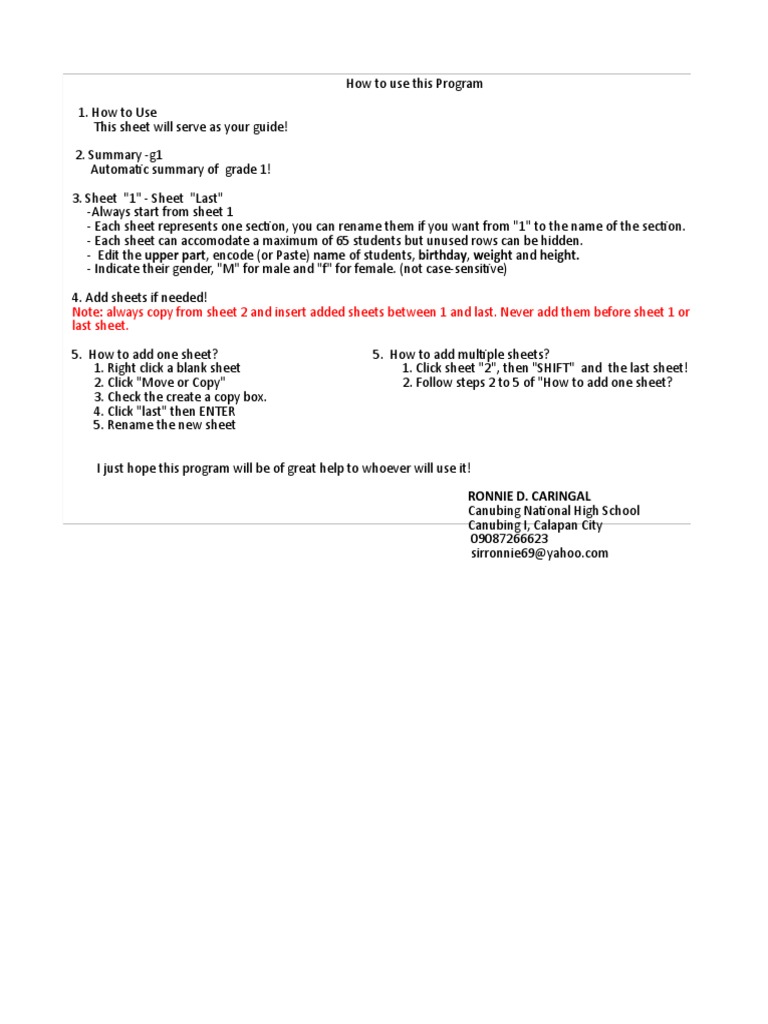 Nutritional Status Template | Download Free PDF | Body Mass Index ...