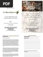 Daniel Fast Calendar | PDF | Fasting | Prayer