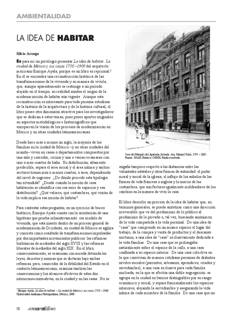 La Ide Ade Habitar | Descargar gratis PDF | Ciudad de México | México