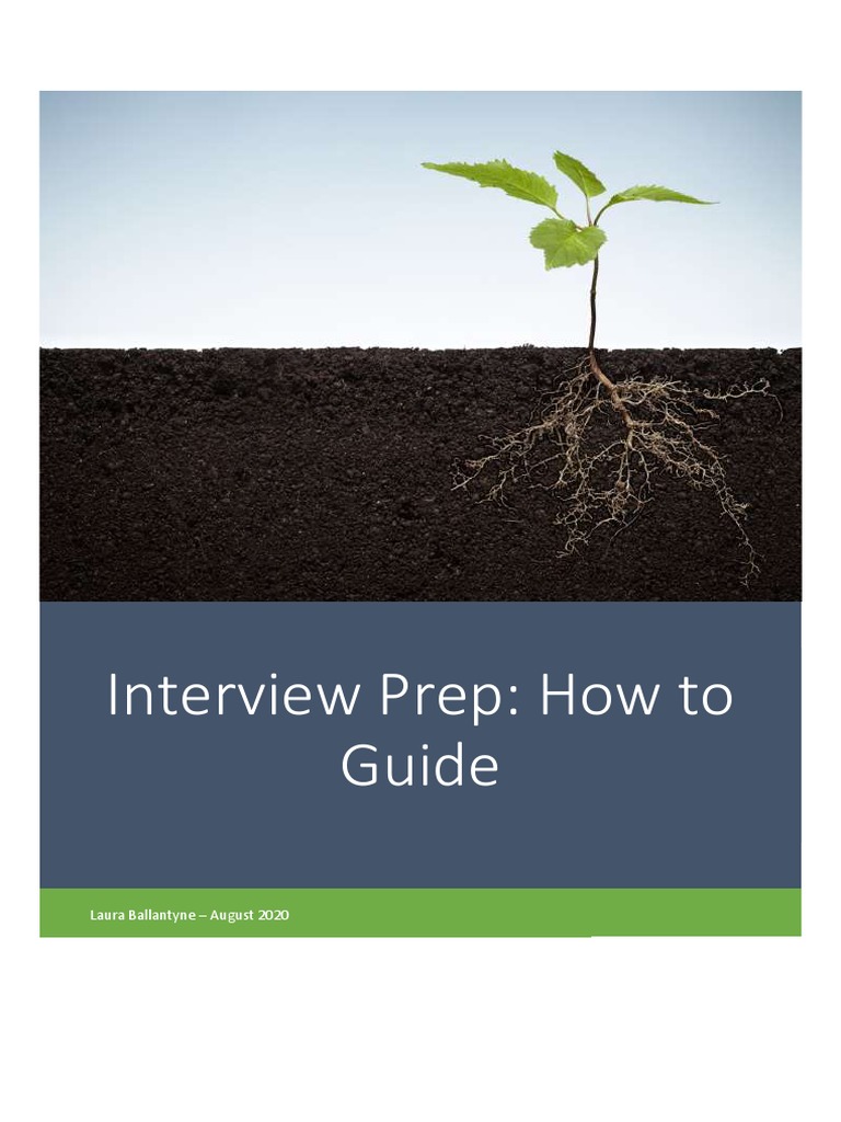 Interview Prep: How To Guide: Laura Ballantyne - August 2020 | PDF ...