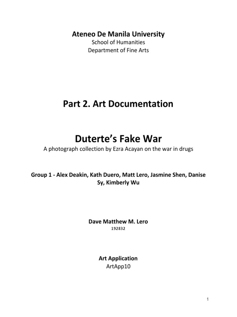 Group 1 - Lero - ArtAp 10 Individual Annotation | PDF | Injustice | Crime Thriller