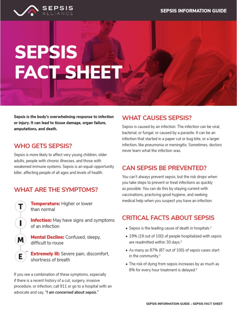 Sepsis FactSheet v4 | PDF | Sepsis | Infection