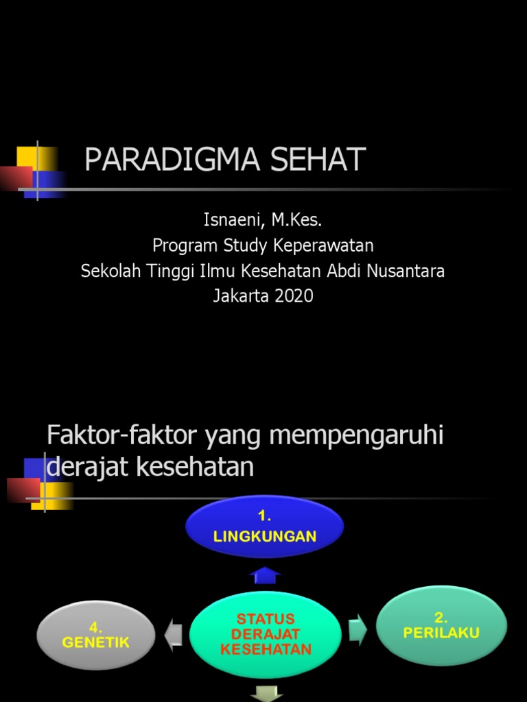 Paradigma Sehat | PDF | Kesehatan Holistik | Gaya Hidup