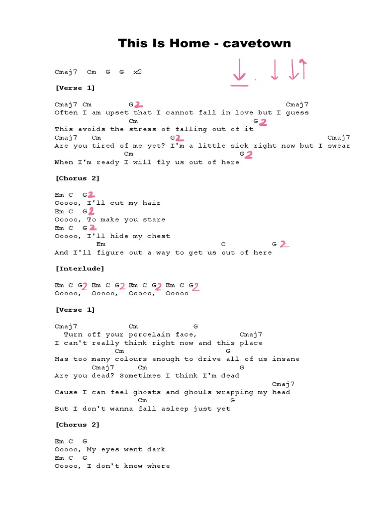 This Is Home Chords by Cavetown | PDF