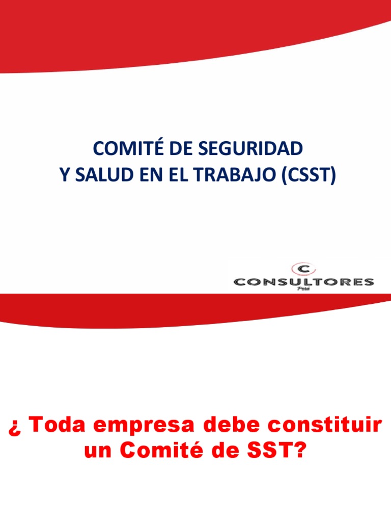 Comité de Seguridad Y Salud en El Trabajo (CSST) | PDF | Sindicato ...