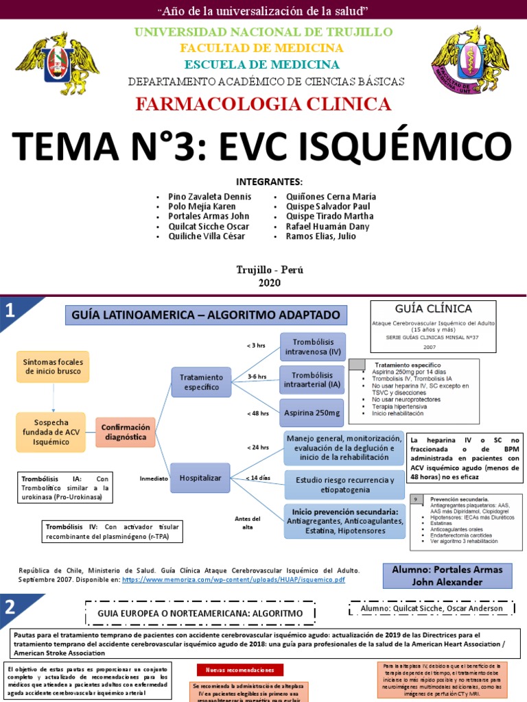 Tema 3 - Evc Isquemico | PDF | Carrera | Enfermedades y trastornos