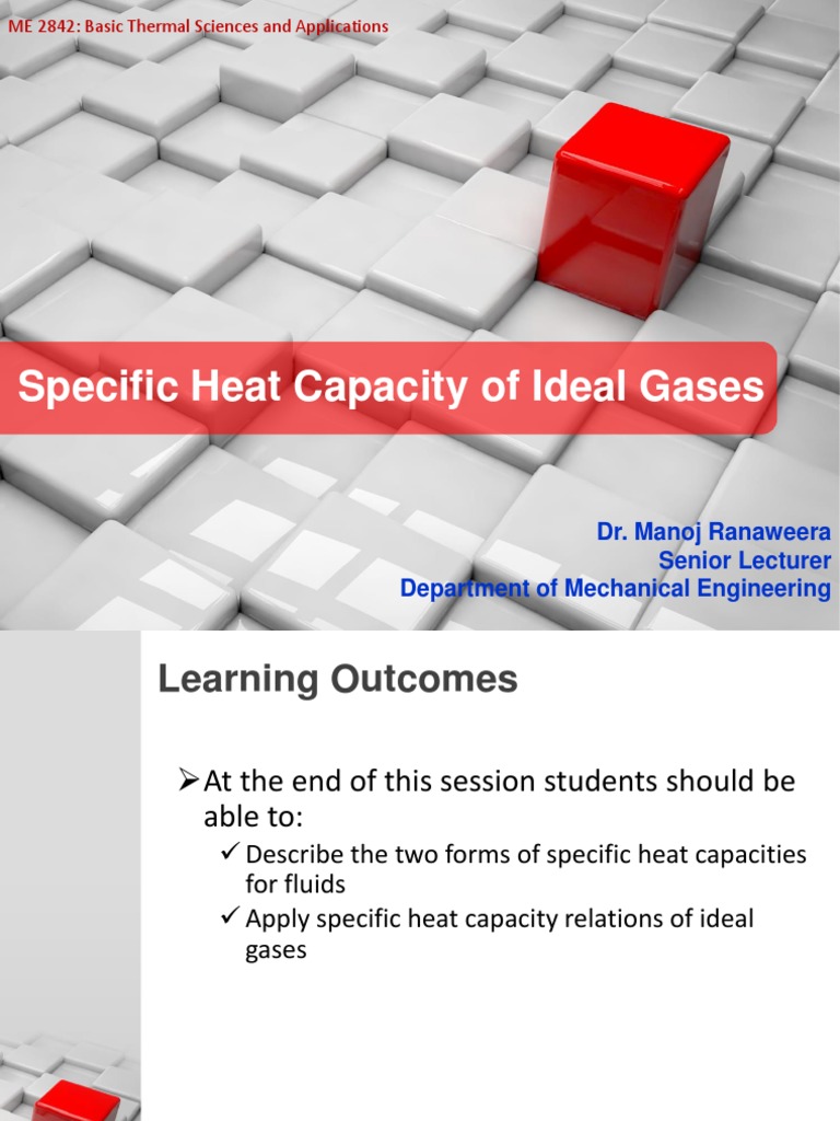 Specific Heat Capacity PDF | PDF | Heat | Gases