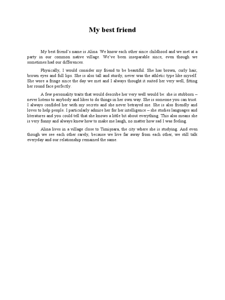 My Best Friend | PDF