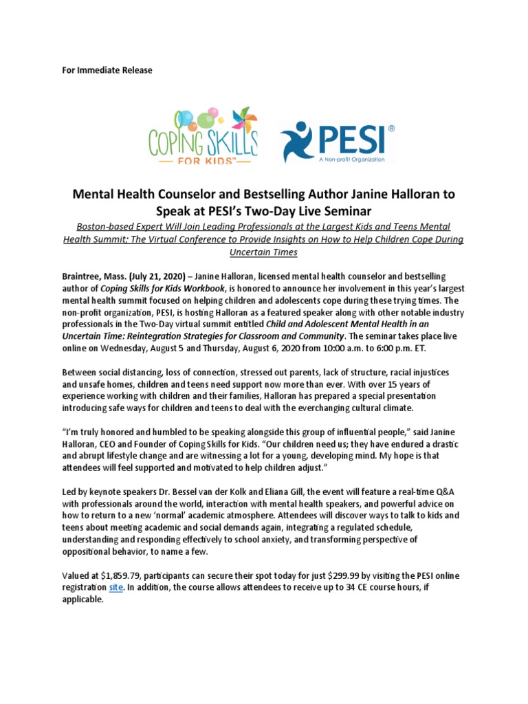 Janine Halloran Speaking at Pesi Summit Press Release Dpa Final ...