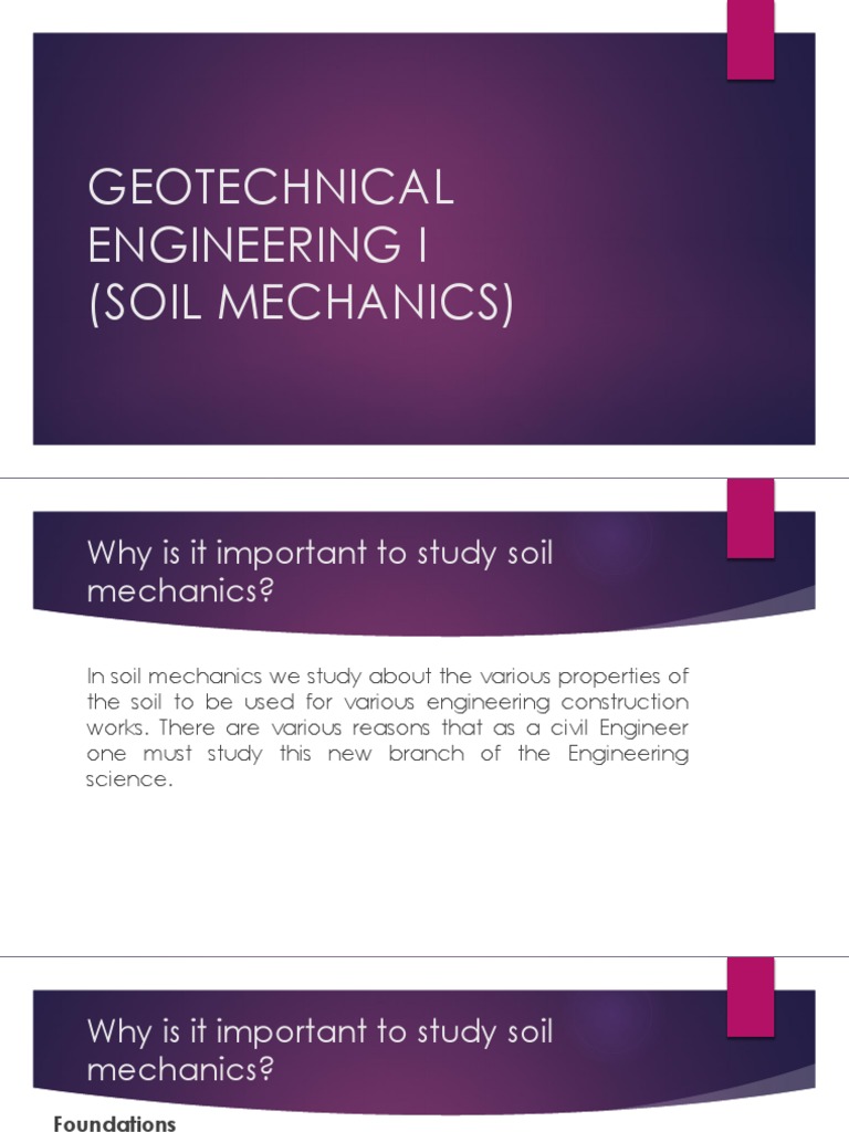 Importance of Soil Study in Civil Engineering | PDF | Geotechnical ...