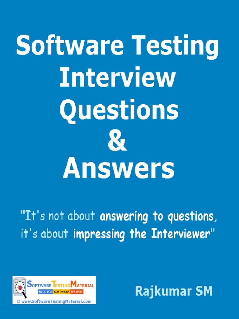Software Testing Interview Questions & Answers | PDF