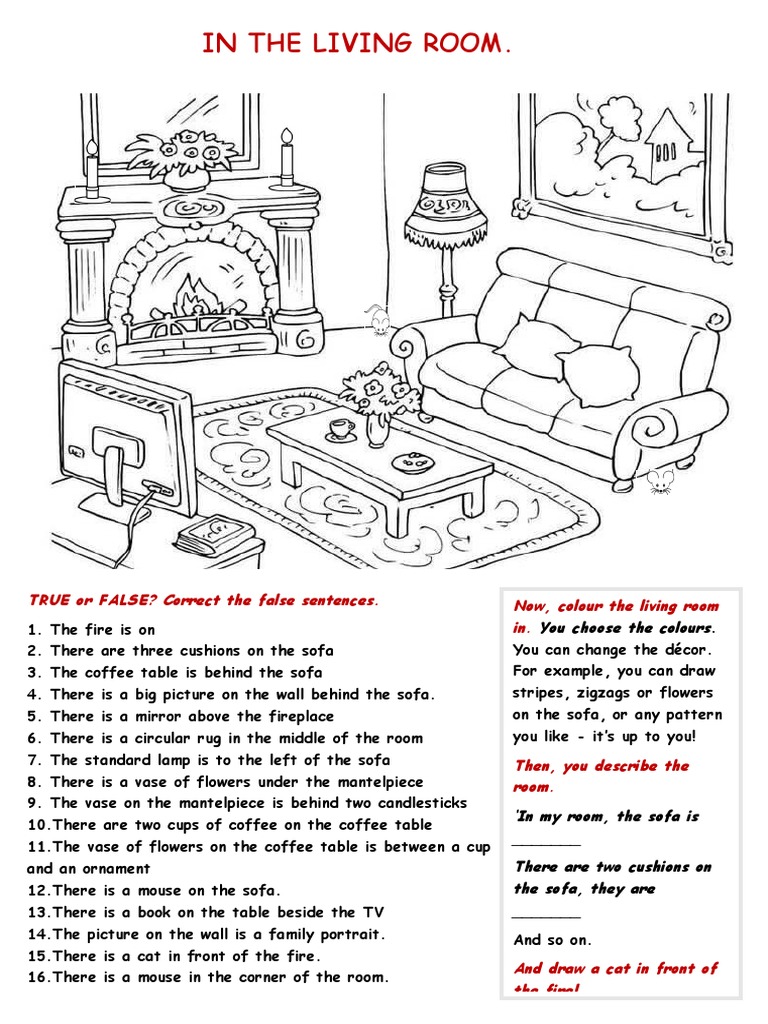 Living Room Description and Activities | PDF | Language Arts & Discipline