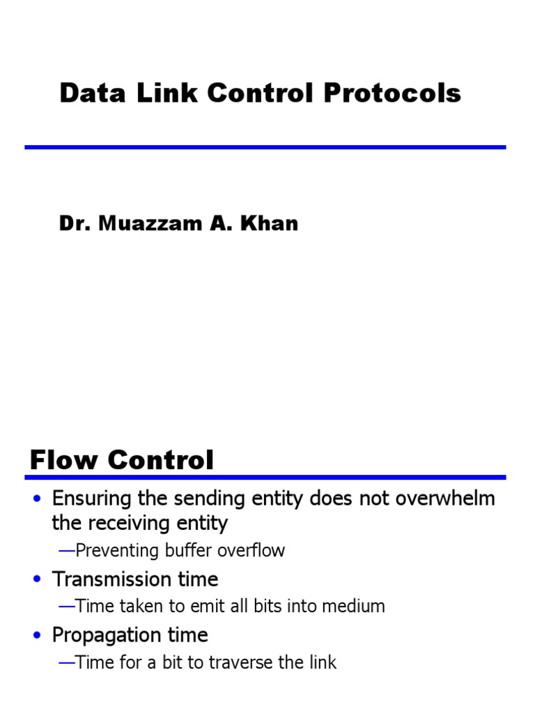 Data Link Control Protocols Guide | PDF | Transmission Control Protocol | Data Transmission