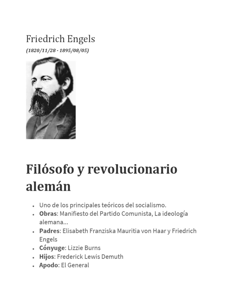 Friedrich Engels | PDF | Friedrich Engels | Karl Marx