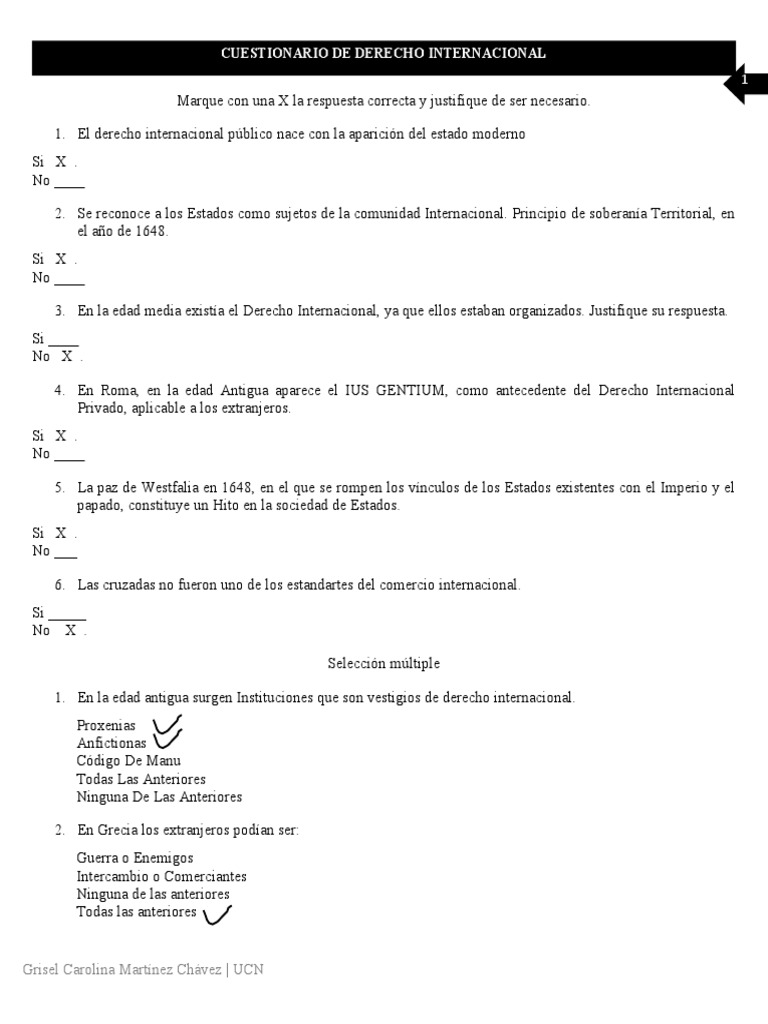 Marque Con Una X La Respuesta Correcta y Justifique de Ser Necesario ...
