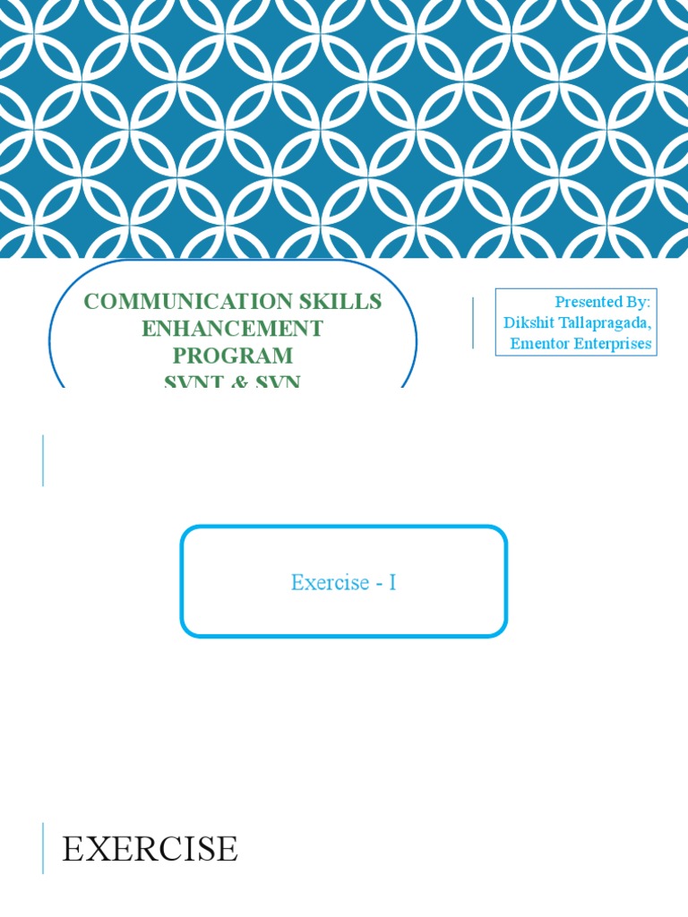 Communication Effectiveness Program - Draft | PDF | Nonverbal ...