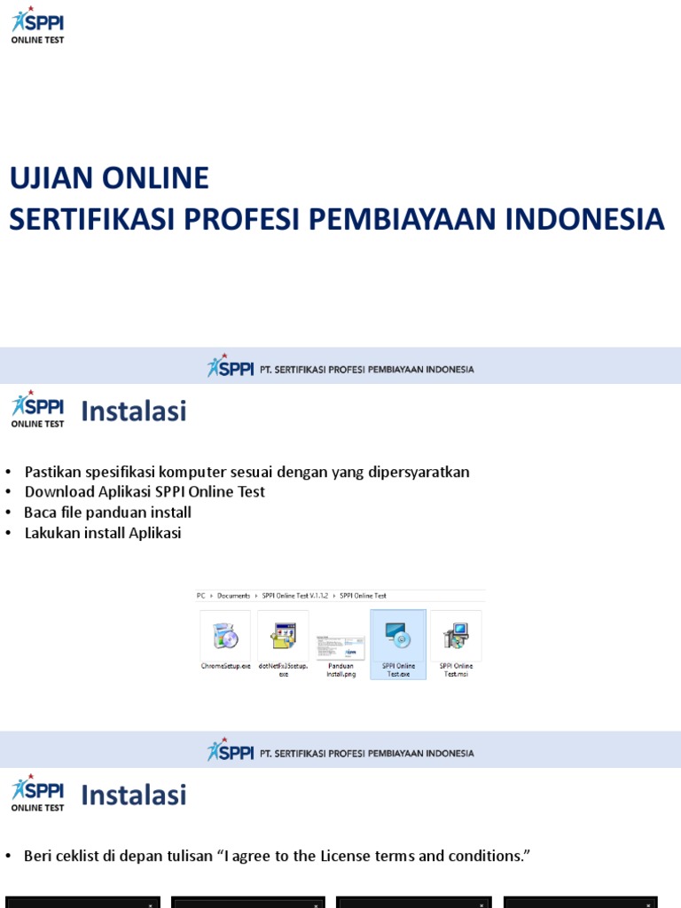 Panduan Ujian Online SPPI | PDF | Teknologi & Rekayasa | Komputer