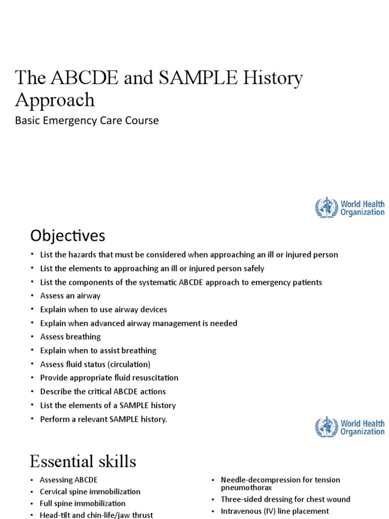 Bec Abcde Approach | PDF | Breathing | Hypothermia