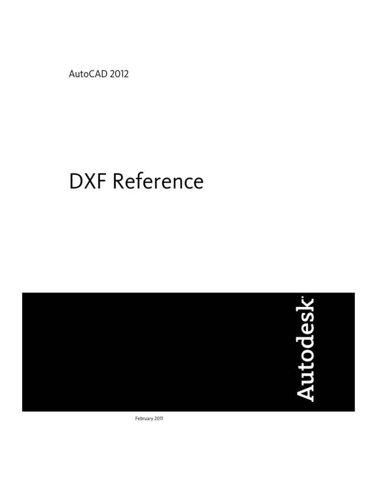 Autocad 2012 DXF Reference PDF | PDF | String (Computer Science) | Autodesk