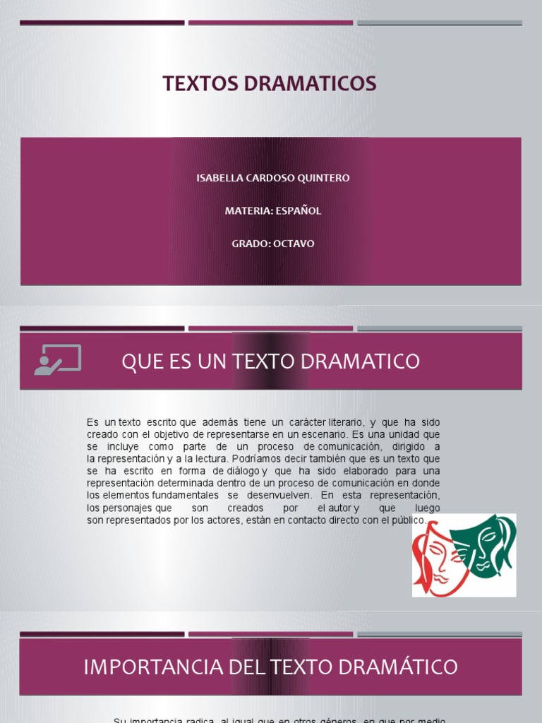 Textos Dramaticos | PDF | Poética (Aristóteles) | Teatro