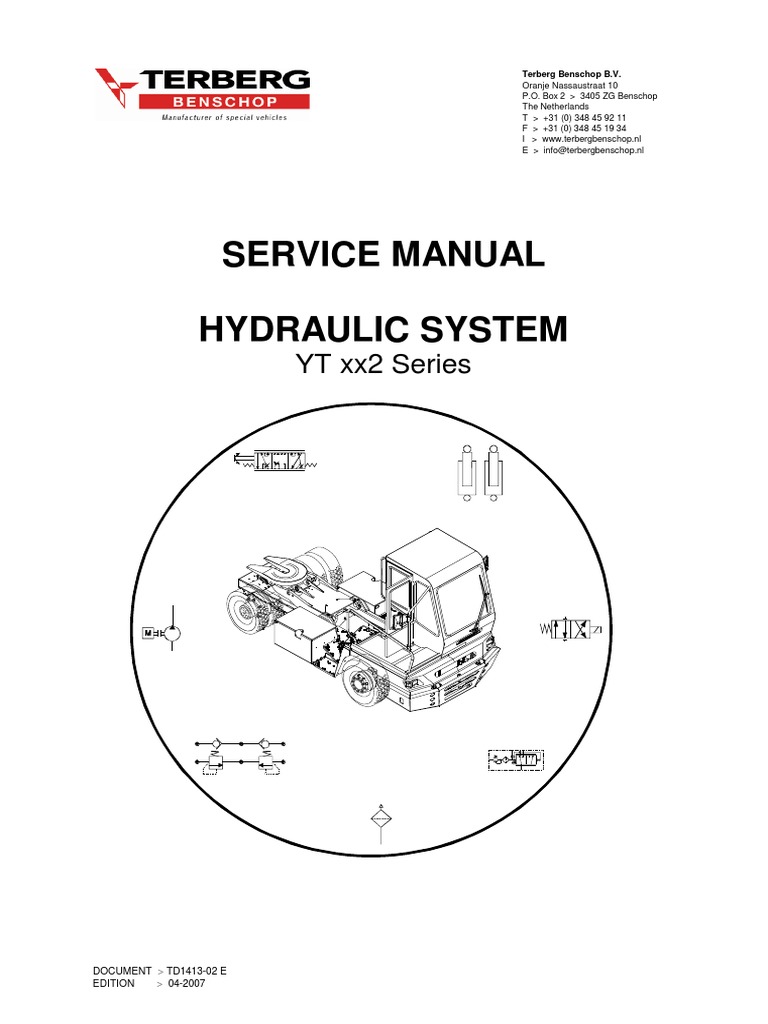 Terberg Hydraulic Description TD1413-02E YTxx2 | PDF