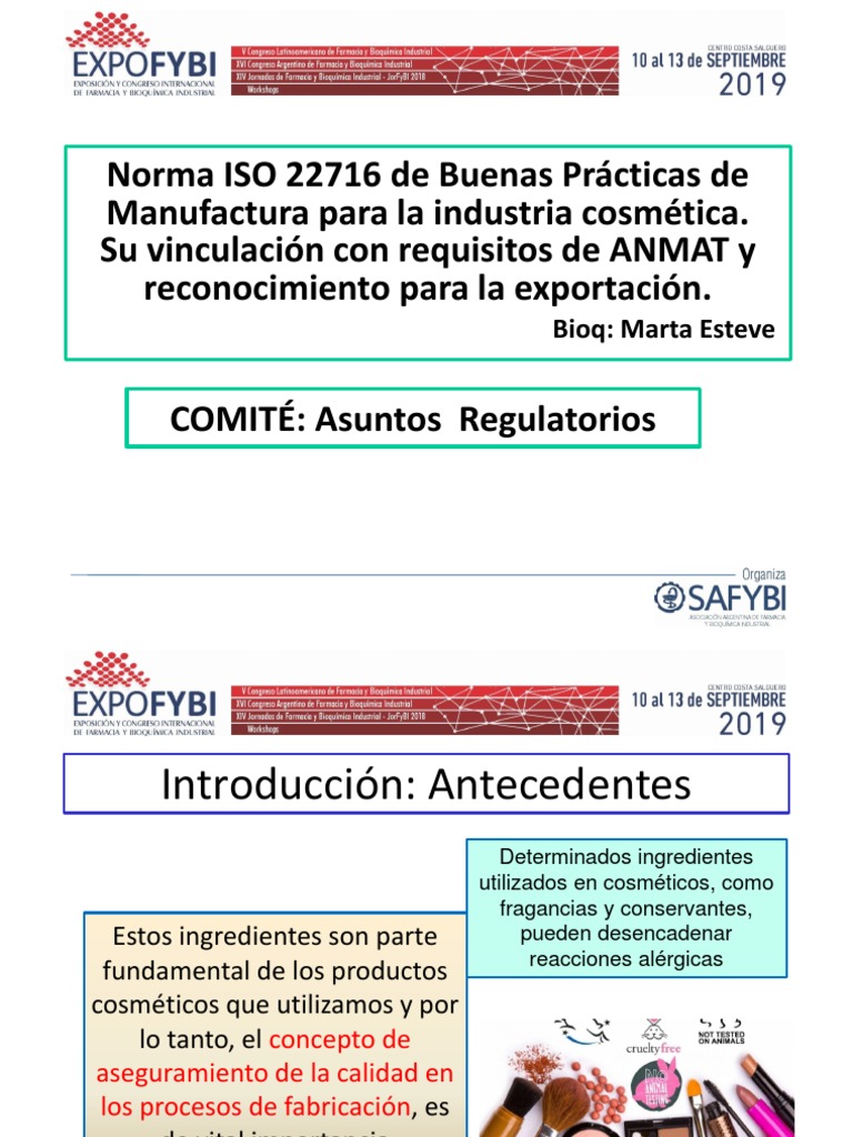 Norma Iso 22716 | PDF | Calidad (comercial) | Economias