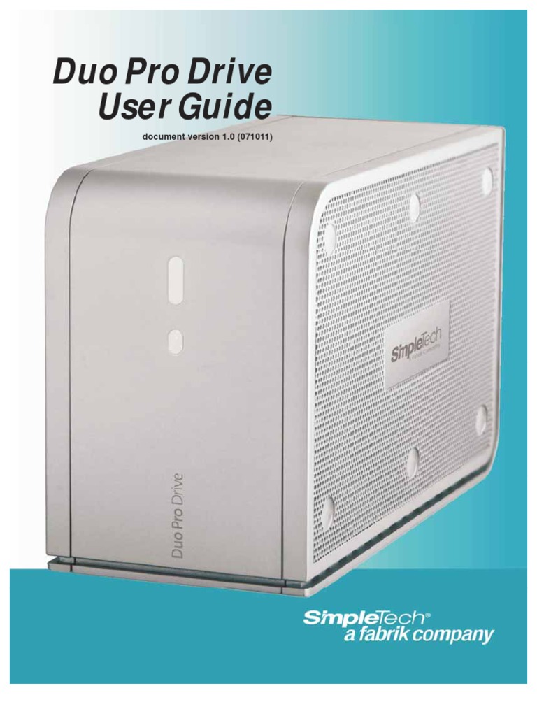 SimpleTech Duo-Pro-User-Guide-11012007 | PDF | Backup | Technical Support