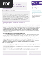 Phonemic Inventory and Stimulability Chart | PDF