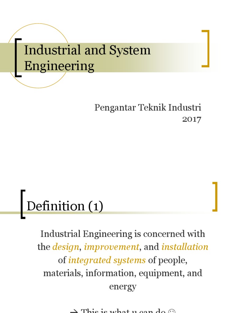 Understanding Industrial Engineering Basics | PDF | Art | Computers