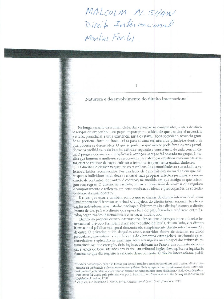 Direito Internacional - Malcom N. Shaw PDF | PDF