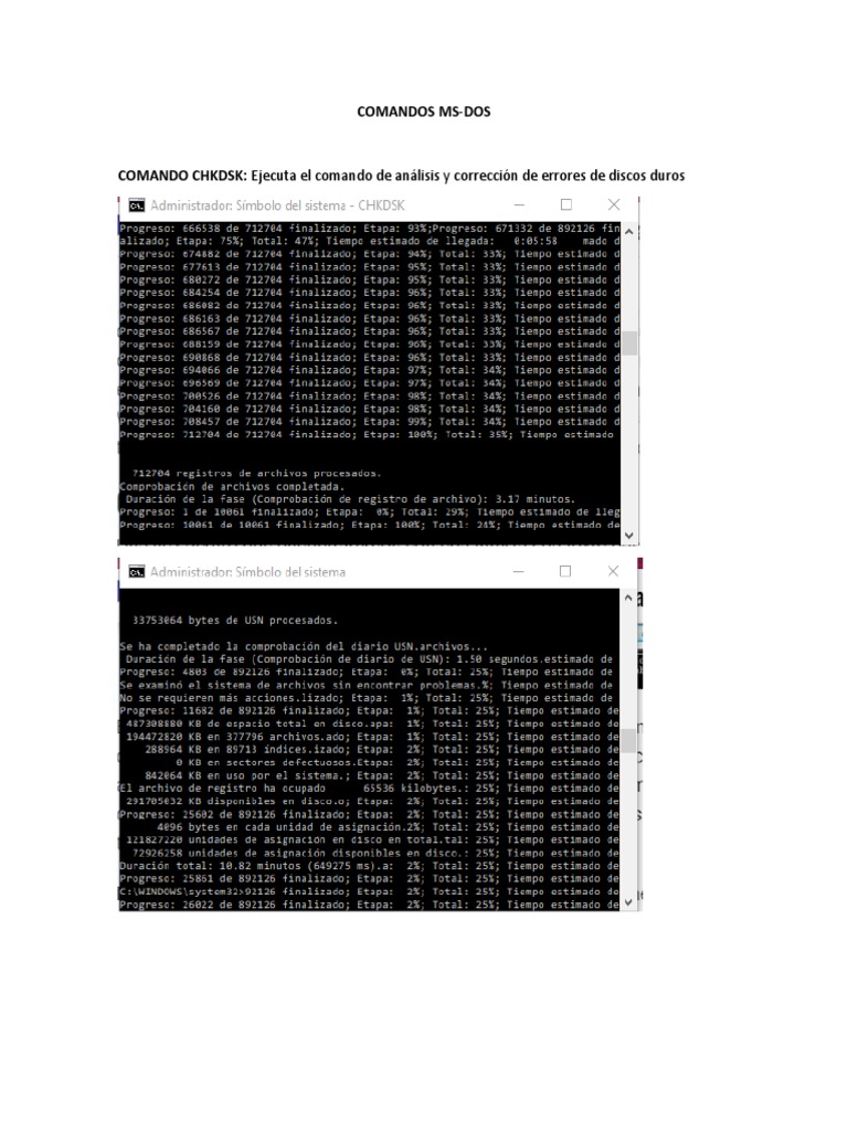 Guía de comandos básicos de MS-DOS para la resolución de problemas y administración del sistema ...