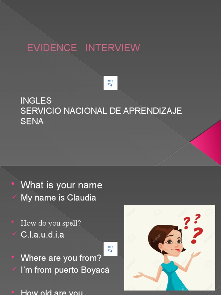 Evidence Interview | PDF