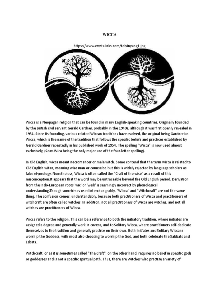 Wicca 1 | PDF | Wicca | Wheel Of The Year