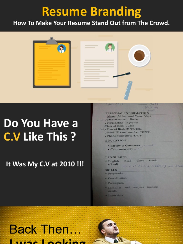 SlideShare - Resume Branding How To Make Your Resume Stand Out of The ...