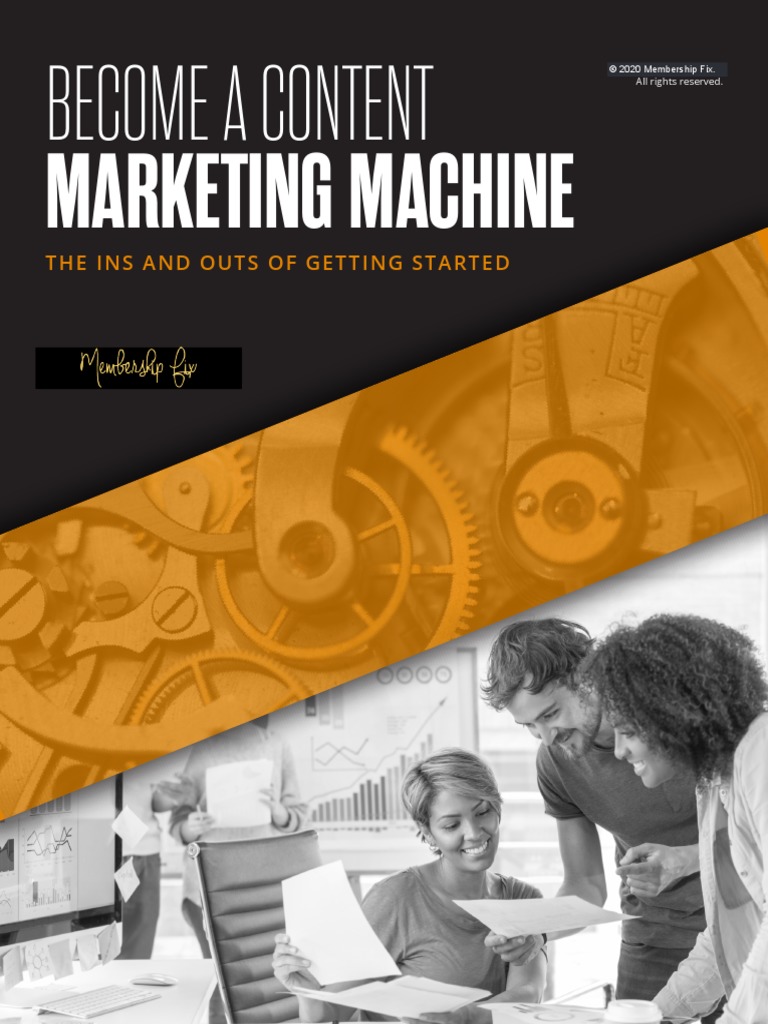 Marketing Machine: Become A Content | PDF | Social Media | Popular ...