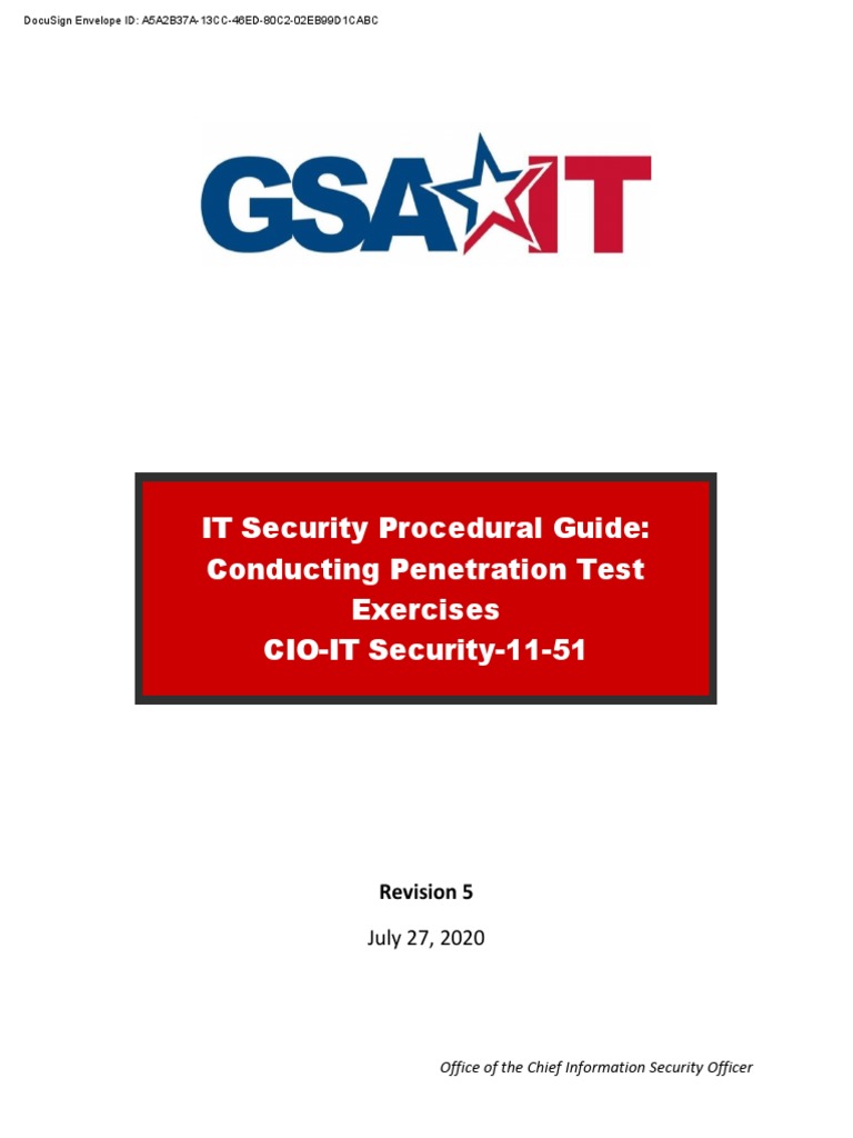 GSA Guide to Penetration Testing | PDF | Penetration Test | Software ...