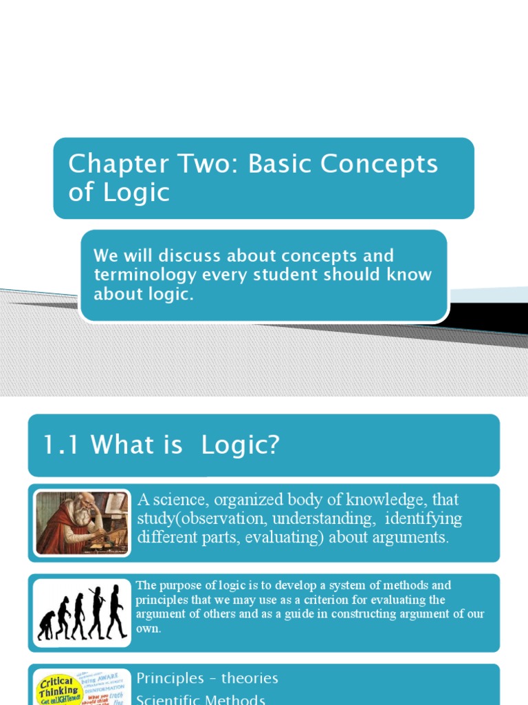 Chapter Two: Basic Concepts of Logic | PDF | Argument | Logical Consequence