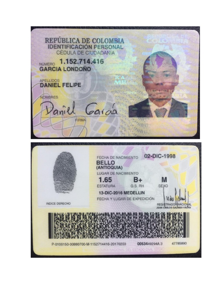 Cedula Daniel Felipe PDF | PDF Cedula Daniel Felipe PDF | PDF