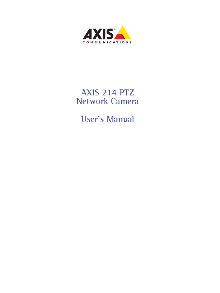 Axis 214 User's Manual | PDF | Streaming Media | Multicast