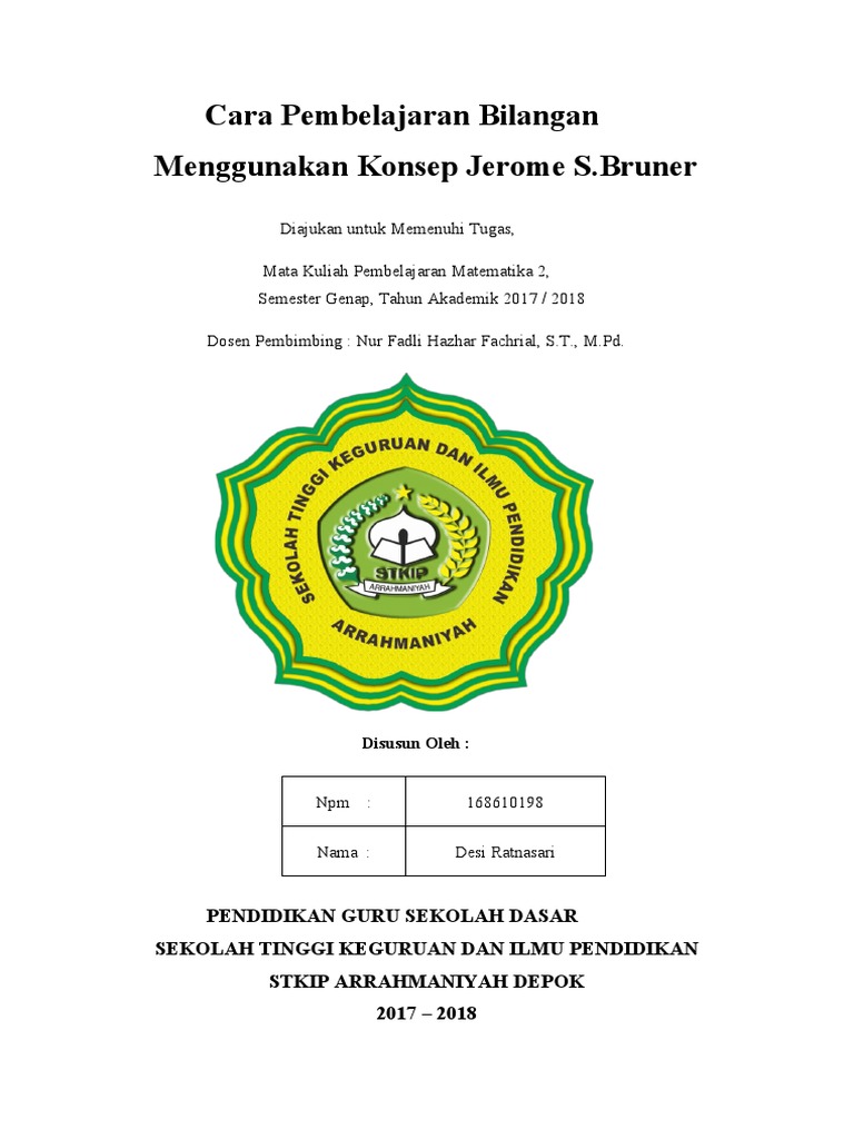 Cara Pembelajaran Bilangan Teori Brunner | PDF