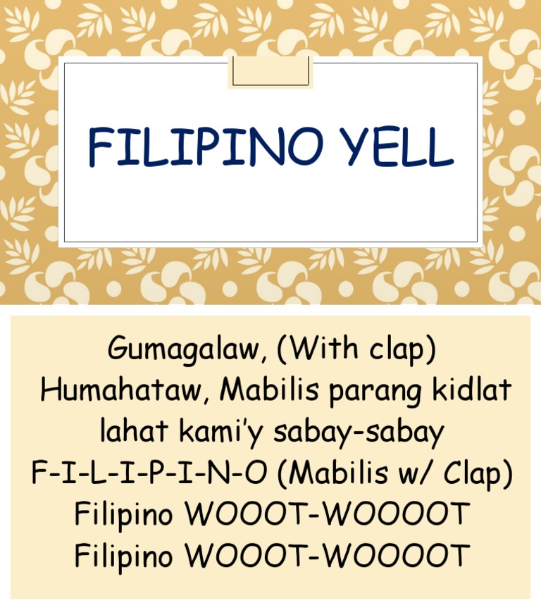 Filipino Yell | PDF