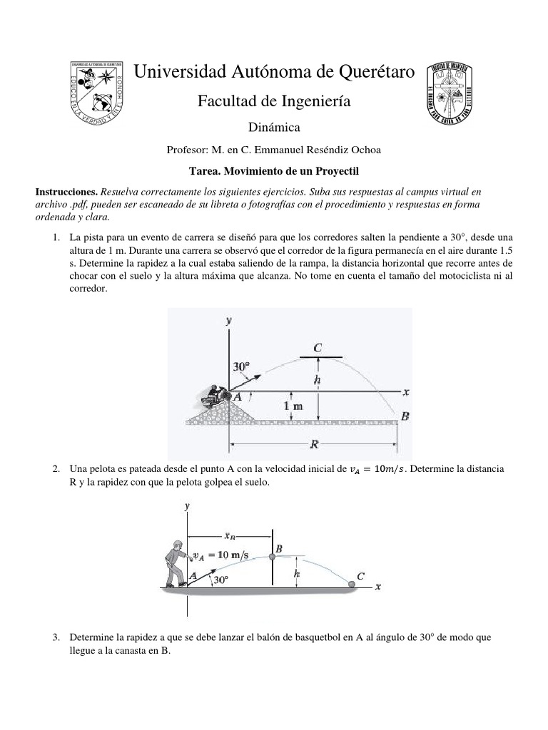 4 - Movimiento de Un Proyectil | PDF