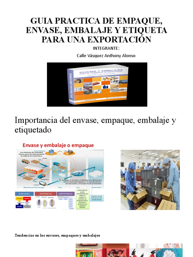 Guia Practica De Empaque Envase Embalaje Power Point Pdf