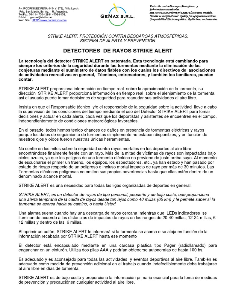 Strike Alert 2 | PDF | Relámpago | Tormentas