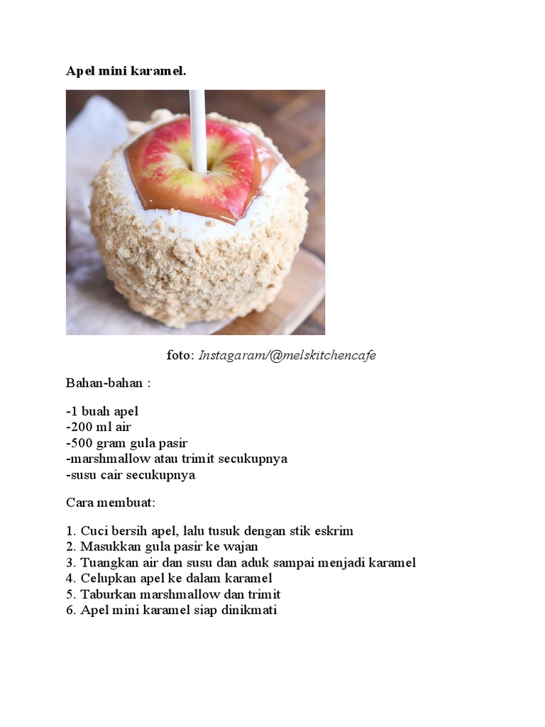 Resep Makanan Dari Buah Segar | PDF